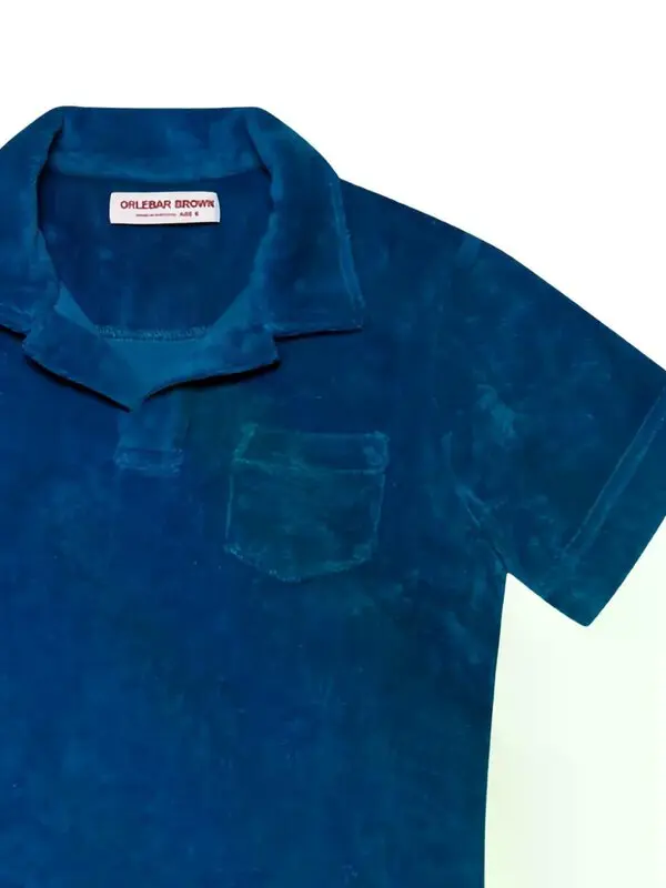Orlebar Brown Towelling Cotton Polo Shirt - Blue