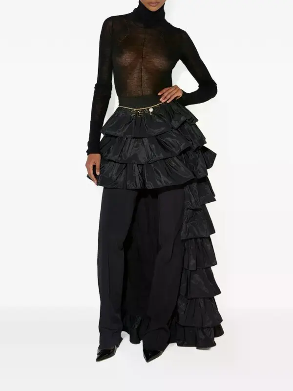 Elisabetta Franchi Ruffled Asymmetrical Skirt