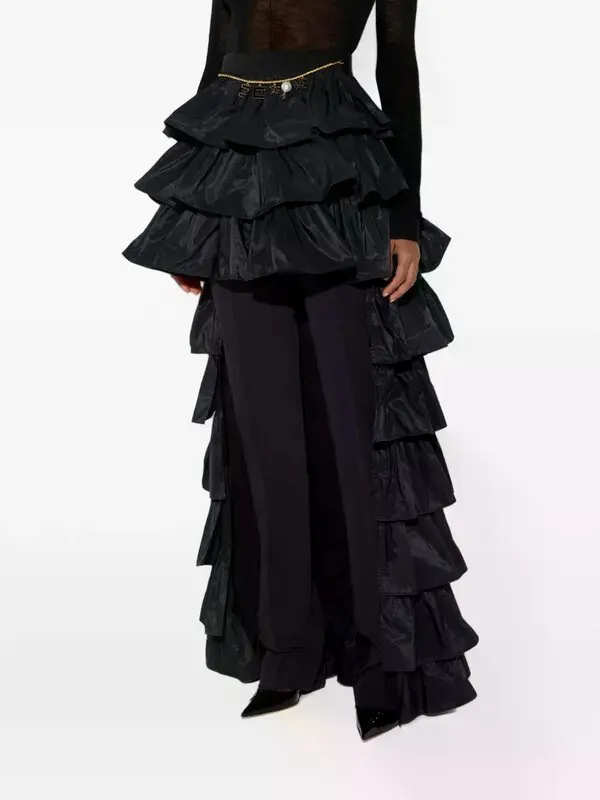 Elisabetta Franchi Ruffled Asymmetrical Skirt
