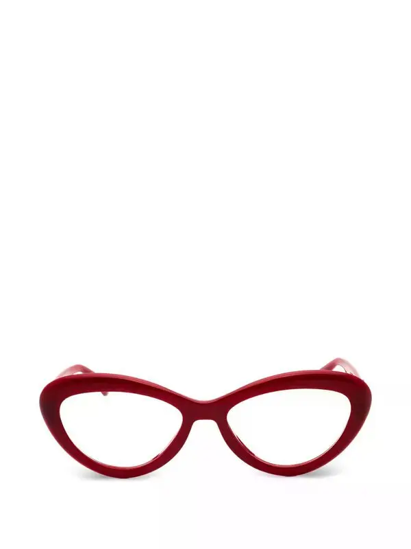 Moschino Cat Eye Frame Eyeglasses - Red