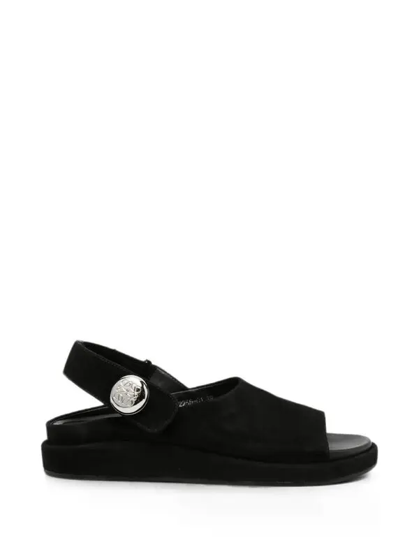 SERGIO MORETTI FIRENZE Logo-plaque Touch-strap Sandals