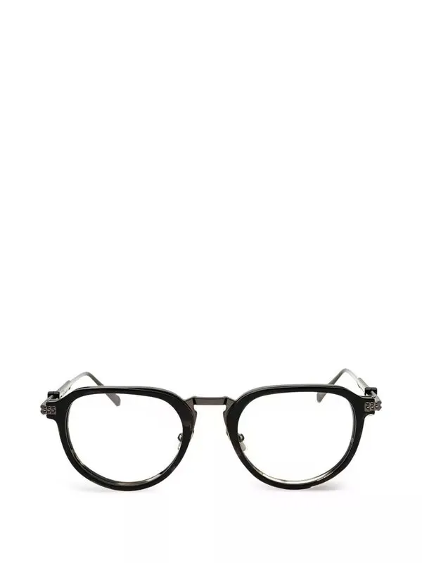 Philipp Plein Geometric Frame Eyeglasses - Black