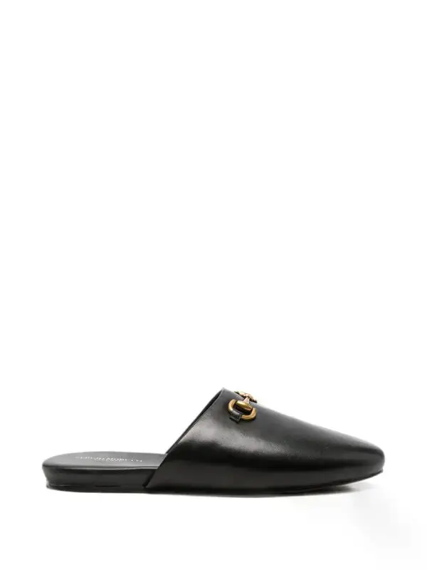 SERGIO MORETTI FIRENZE Horsebit Leather Mules