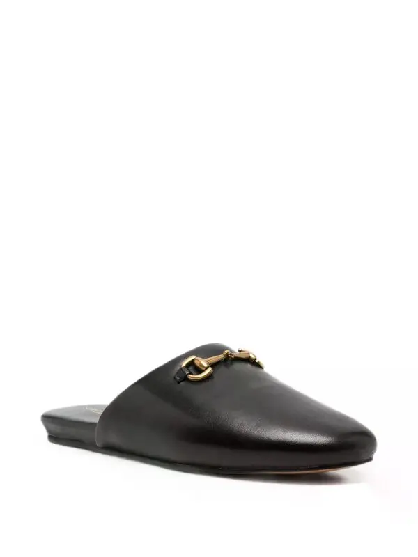 SERGIO MORETTI FIRENZE Horsebit Leather Mules