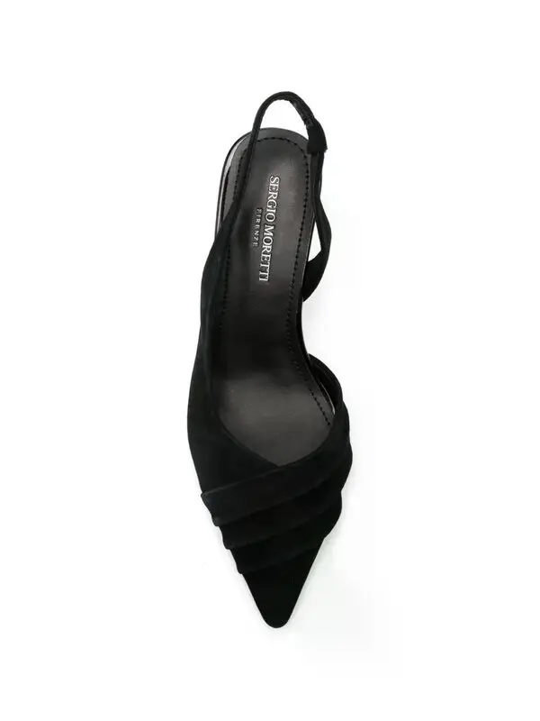 SERGIO MORETTI FIRENZE Ruched Slingback Pumps