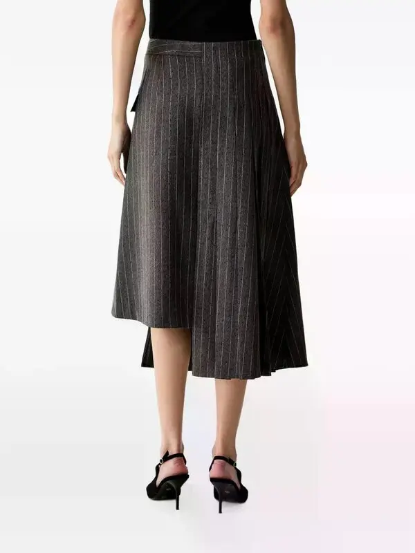 Karl Lagerfeld Pinstripe Asymmetrical Skirt