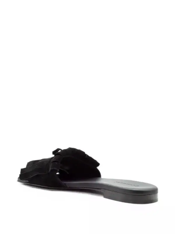 DONNARÌ Flat Sandals With Fringe Detail