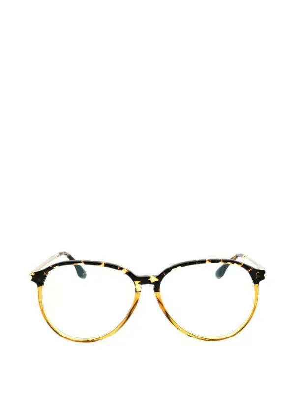 Victoria Beckham Tortoiseshell-effect Glasses - Brown