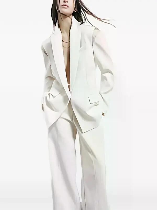 Patrizia Pepe Oversized Cut-out Blazer - Neutrals