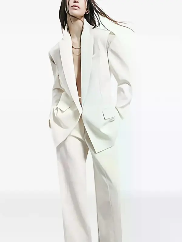 Patrizia Pepe Oversized Cut-out Blazer - Neutrals