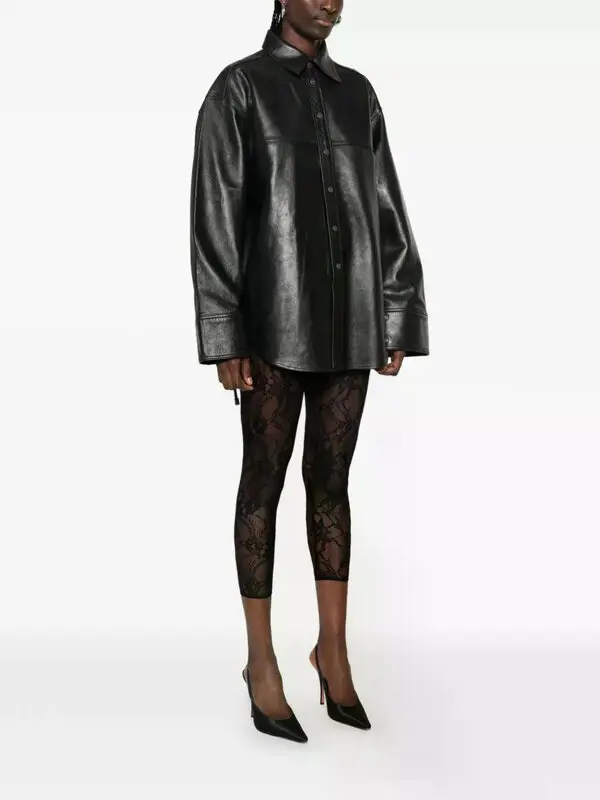 HAIKURE Leather Oversized Jacket