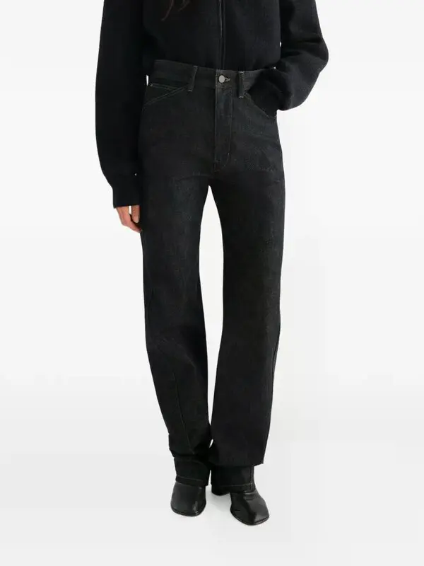 LEMAIRE Five Pockets Twisted Jeans In Slate Denim