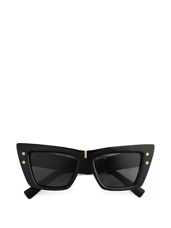 Balmain Cat Eye Sunglasses With Stud Detailing - Black