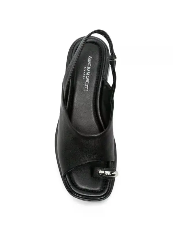 SERGIO MORETTI FIRENZE Toe-ring Slingback Sandals
