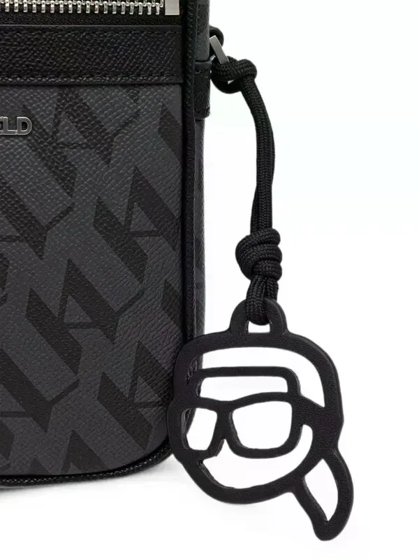 Karl Lagerfeld Monogram-print Messenger Bag