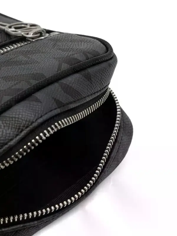 Karl Lagerfeld Monogram Print Messenger Bag