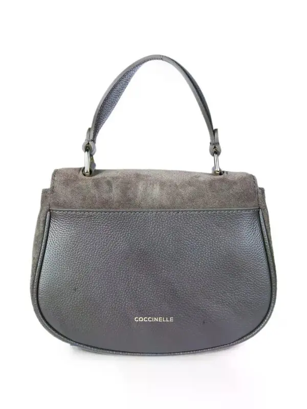 COCCINELLE Mavery Suede Shoulder Bag - Grey