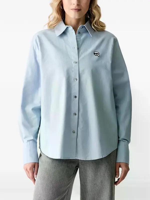 Karl Lagerfeld Logo-patch Button-down Shirt