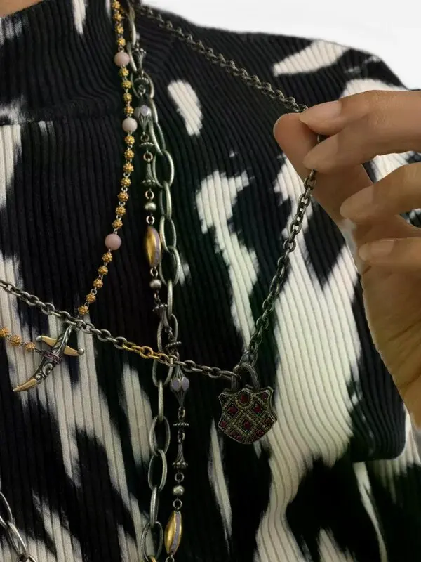SEVAN BIÇAKÇI Mixed-metal Open-link Chain Necklace
