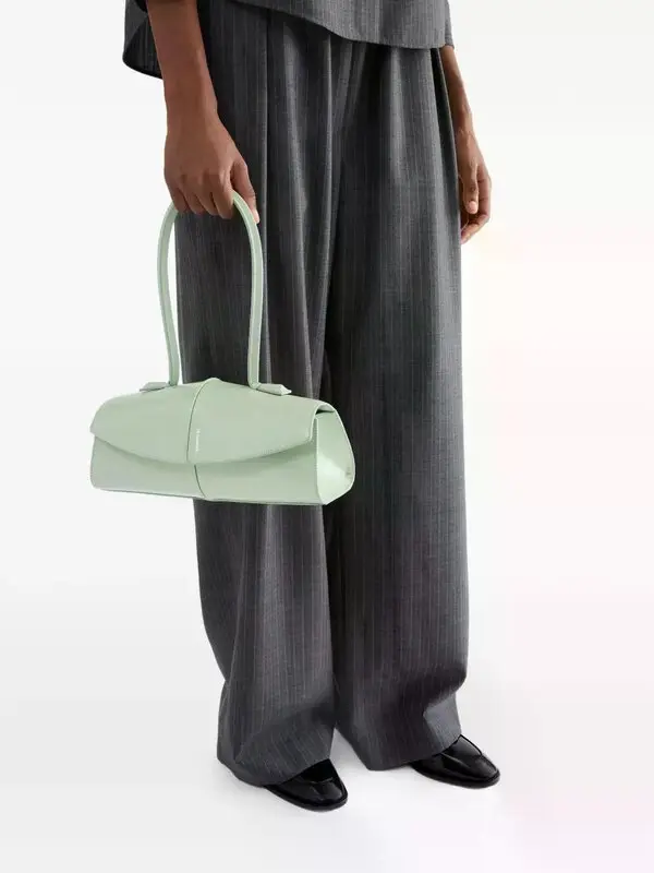 JIL SANDER Linea Piping Leather Shoulder Bag
