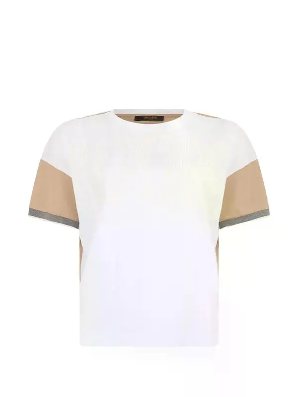 MOORER Paneled Logo T-shirt