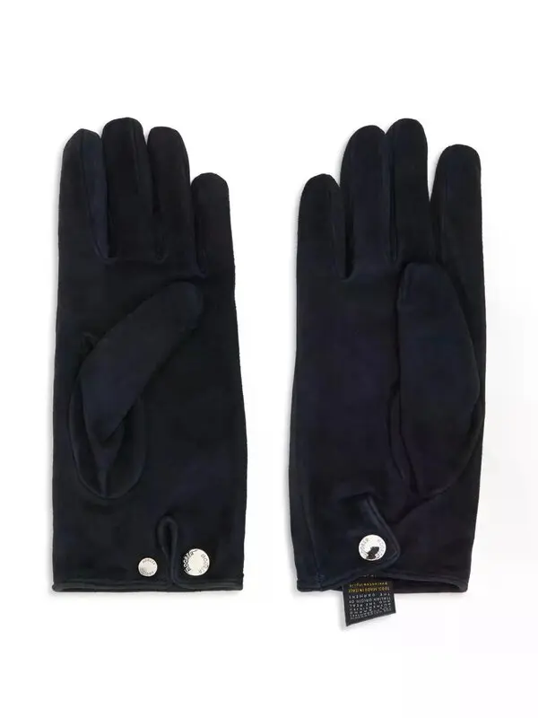 MOORER Press-stud Gloves - Blue
