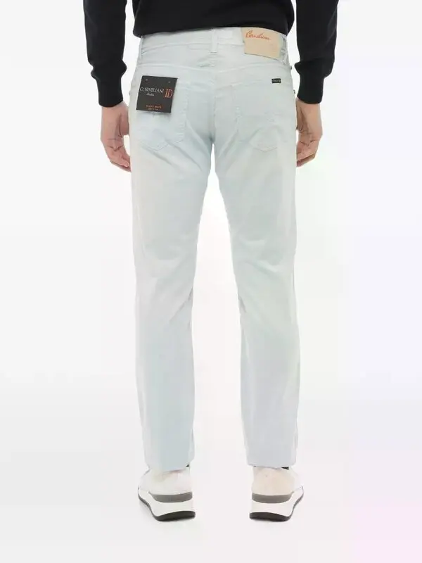 Corneliani Five-pocket Cropped Straigh-leg Trousers - Blue