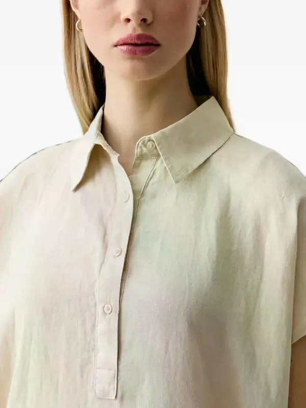 BENETTON Short-sleeved Midi Shirt Dress