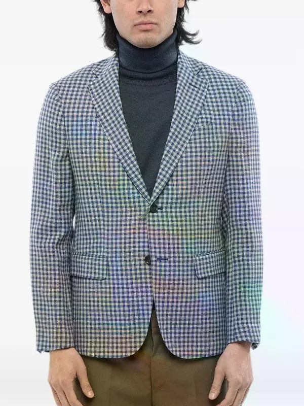 Corneliani Checked Single-breasted Blazer