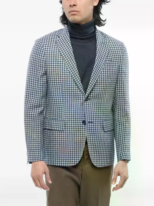 Corneliani Checked Single-breasted Blazer