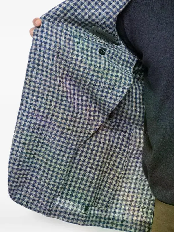 Corneliani Checked Single-breasted Blazer