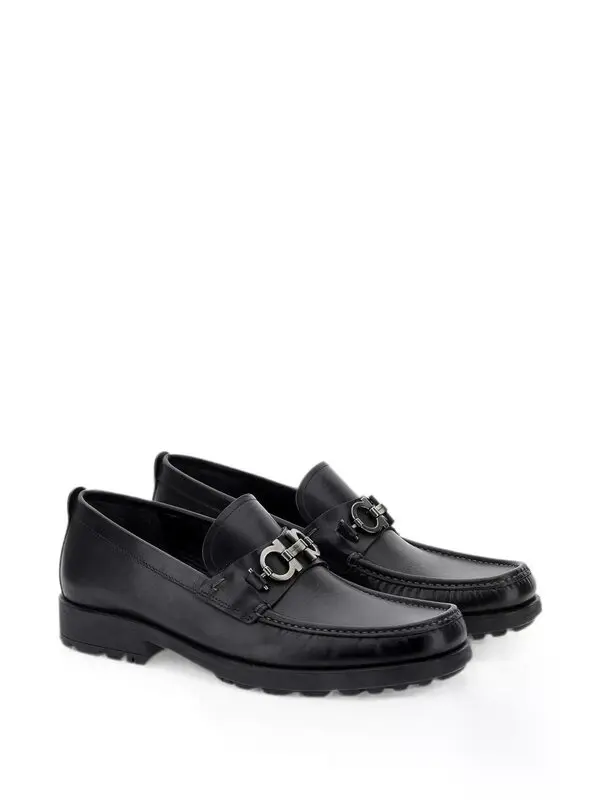FERRAGAMO Gancini Lug-sole Loafers