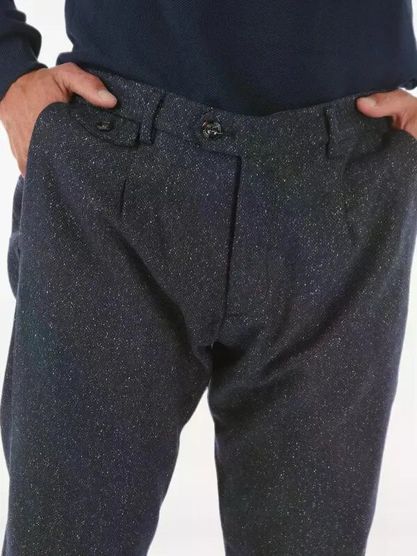 CRUNA Herringbone Pleated Trousers