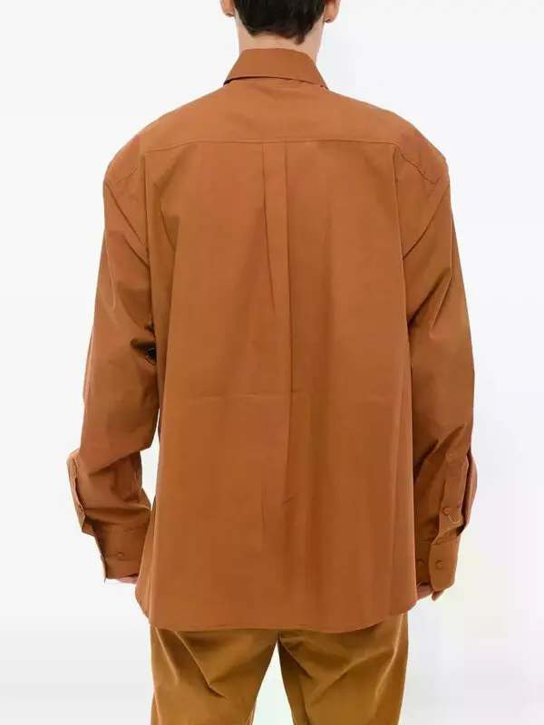 RAMAEL Italian-collar Cotton Shirt