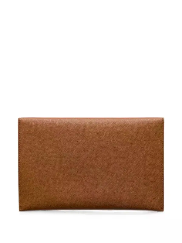 Prada Saffiano-leather Envelope Clutch