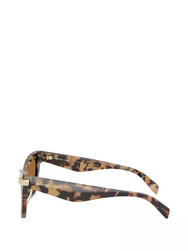 Michael Kors Grand Cayman Tortoiseshell Effect Cat-eye Frame Sunglasses