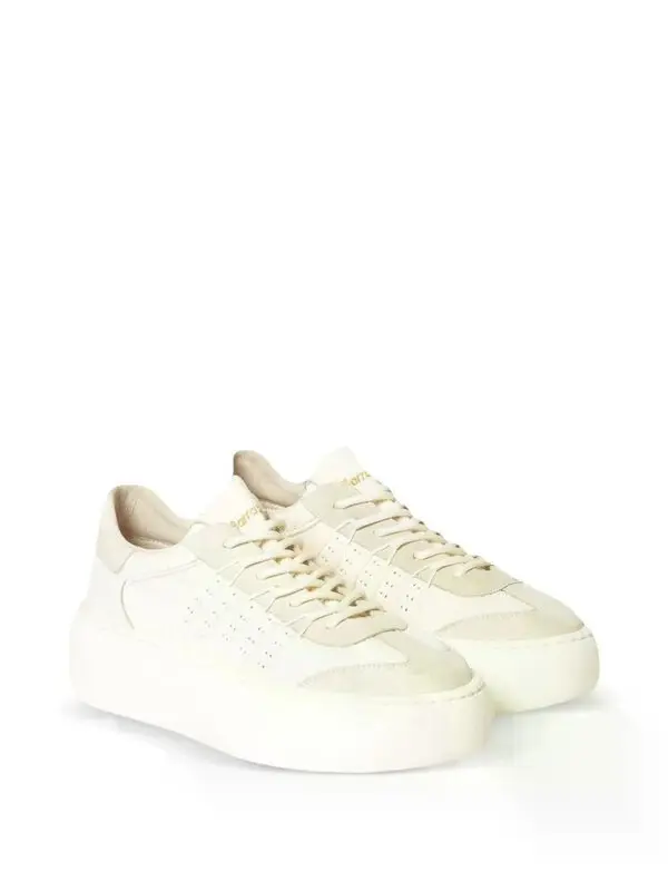 BARRACUDA Bolla Crochet-knit Leather Sneakers