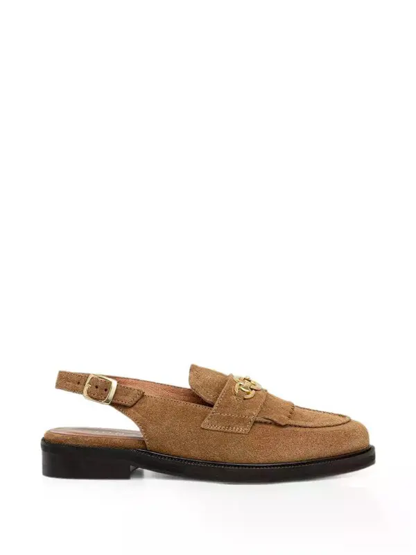 JONAK PARIS Delphy Fringed Horsebit Loafers - Brown