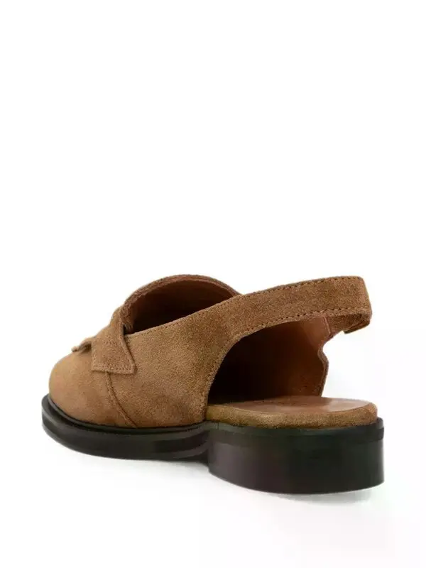 JONAK PARIS Delphy Fringed Horsebit Slingback Loafers