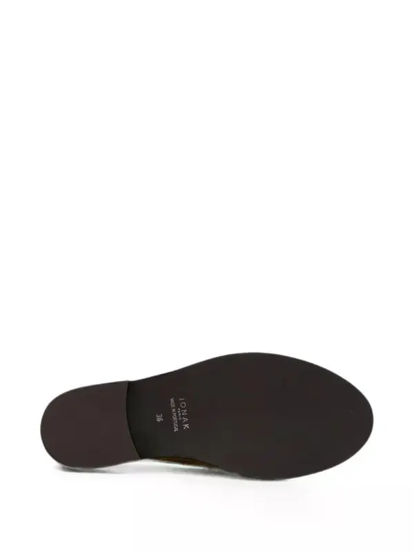 JONAK PARIS Delphy Fringed Horsebit Slingback Loafers