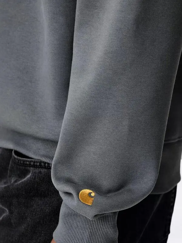 Carhartt Work In Progress Raglan Sleeve Logo Embroidered Sweater