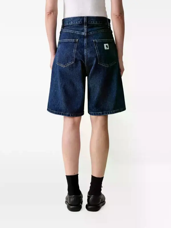Carhartt Work In Progress Logo-patch Denim Shorts