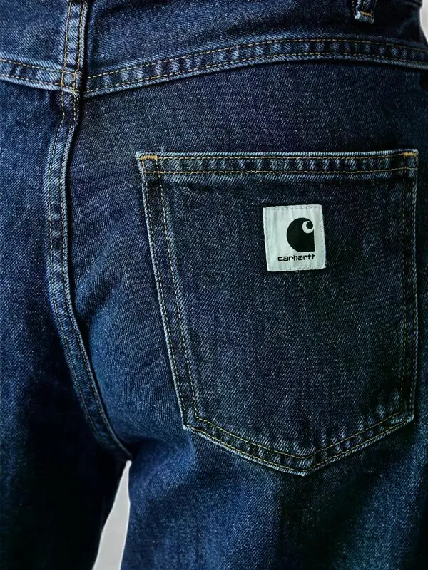 Carhartt Work In Progress Logo-patch Denim Shorts