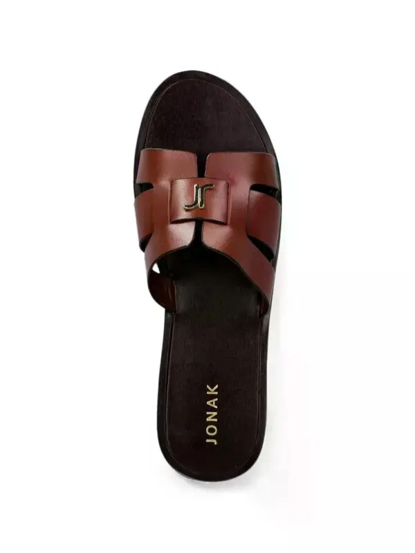 JONAK PARIS Logo Plaque Cut-out Sandals