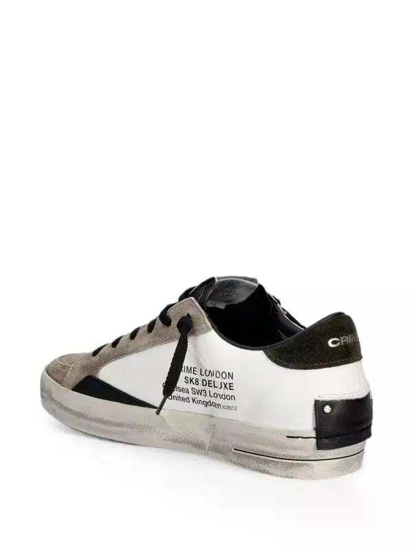 CRIME LONDON Sk8 Deluxe Panelled Sneakers