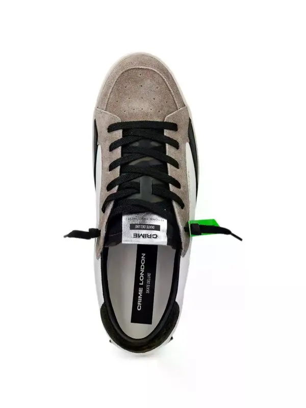CRIME LONDON Sk8 Deluxe Panelled Sneakers