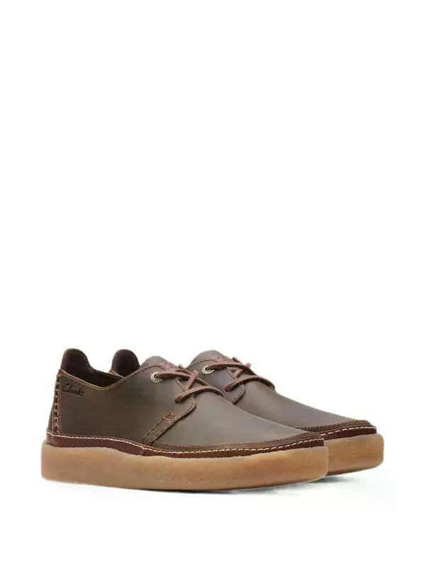 Clarks Oakpark Lace Leather Sneakers
