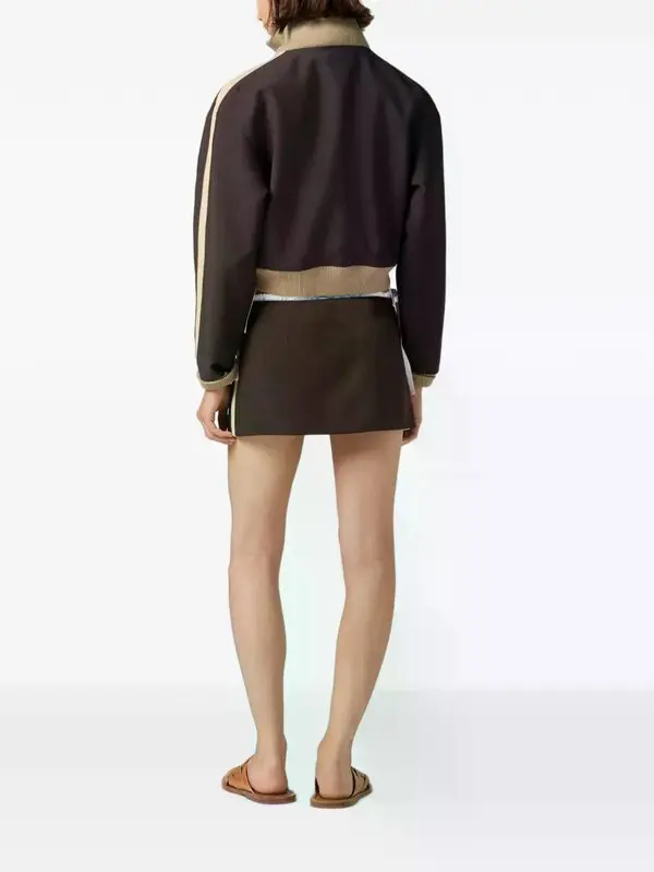 Miu Miu Logo-patch Wrap Mini Skirt