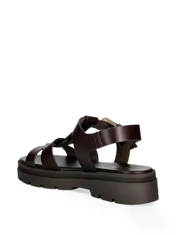 JONAK PARIS Buckle-fastening Caged Leather Sandals