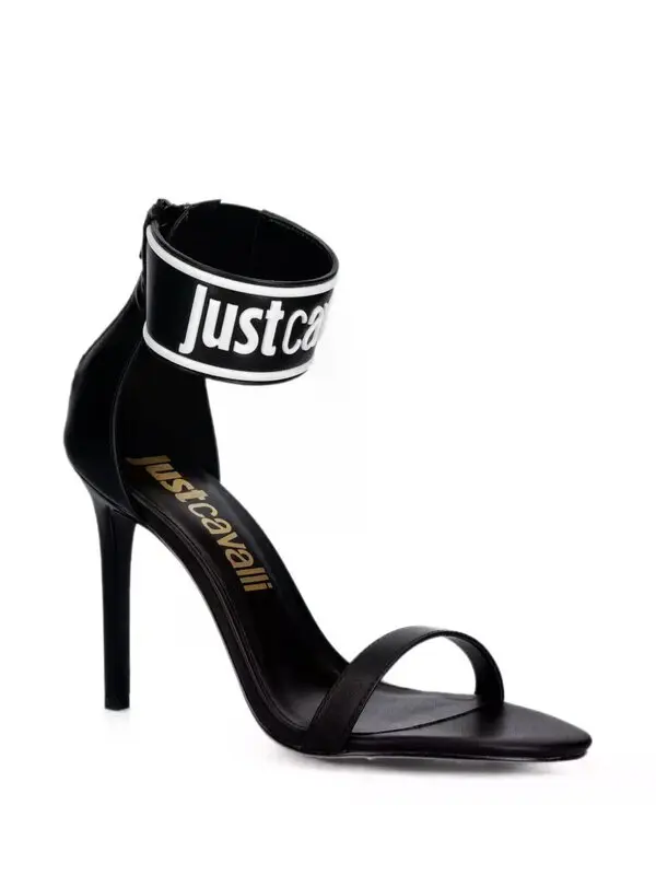 Just Cavalli Logo-strap Stiletto Sandals